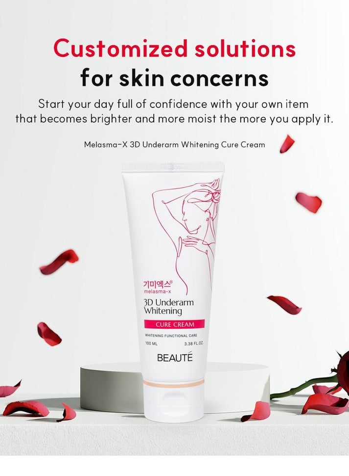 Melasma-X 3D Underarm Whitening Cure Cream 100ml – Glass Skin Australia